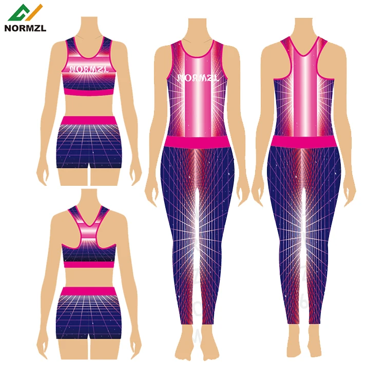 Normzl Customized Cheer Dance Team Tank Top Bra Shorts