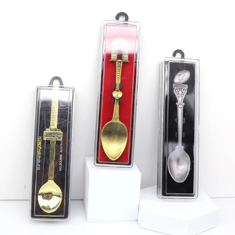 Alibaba.com: Antique engraved brass, mini gold metal spoon for tea or ...