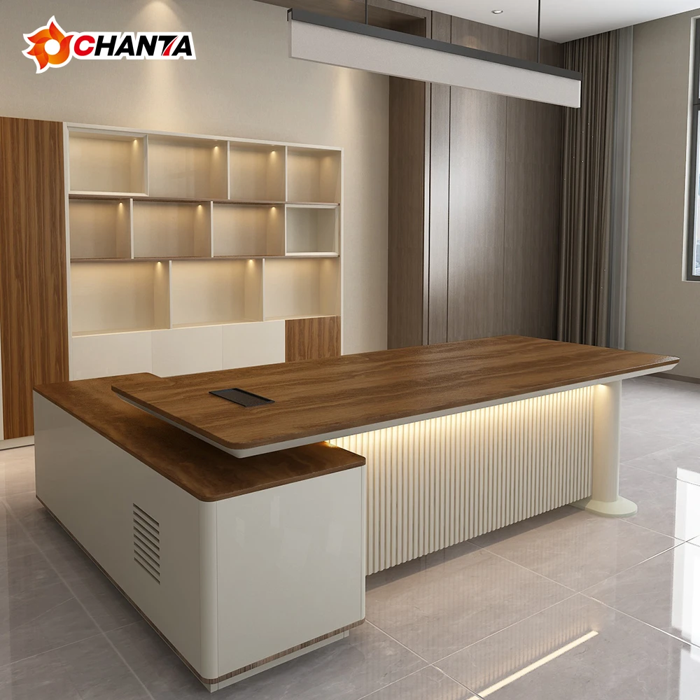 Modern Luxury Work Executive Office Desk Set Ceo Office Table With ...