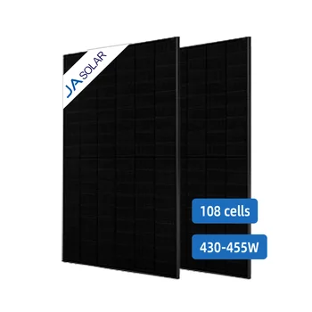 Ja Solar Mono Pv Module N-type All Black 430w 435w 445w 440w Bificial ...