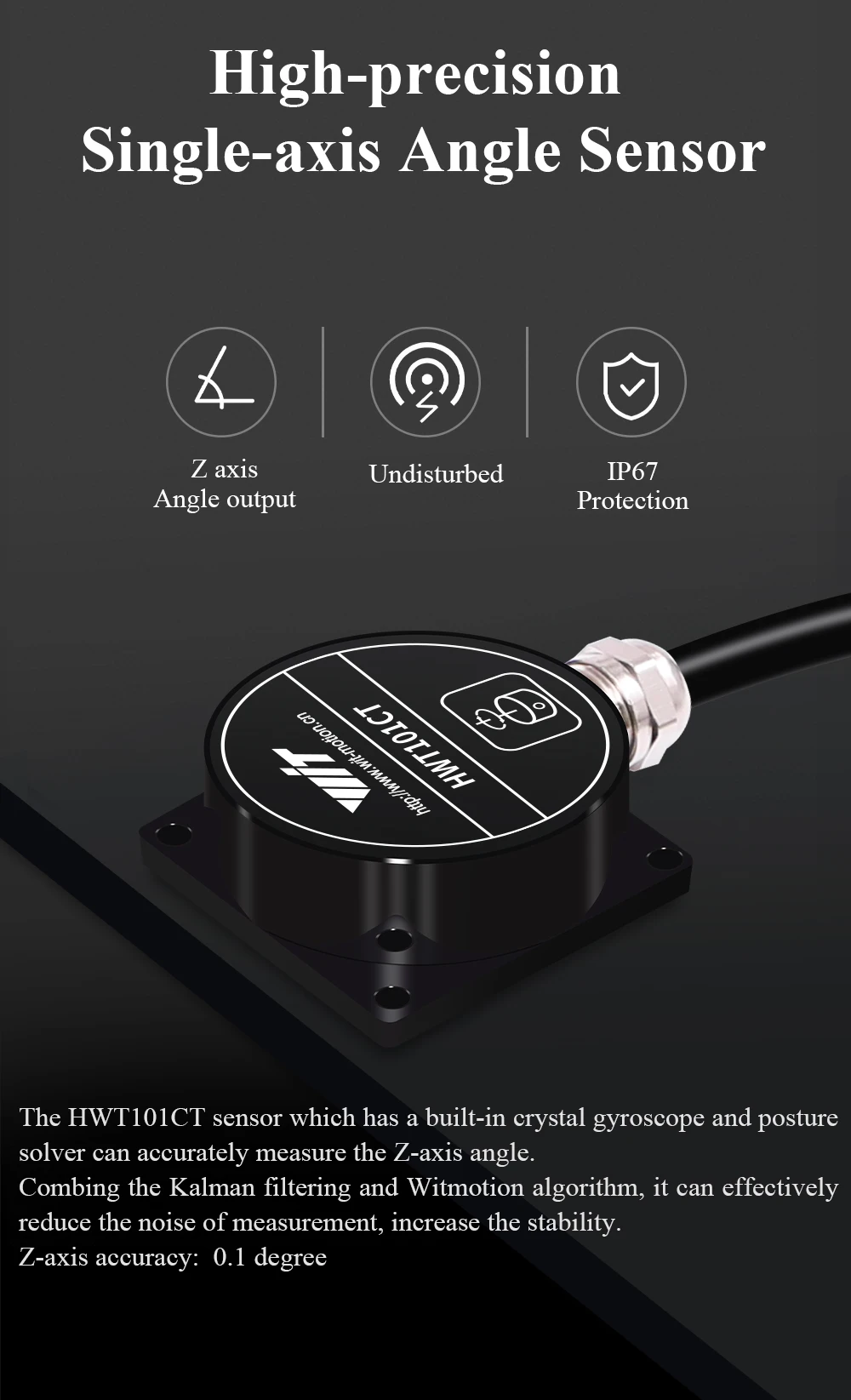 Witmotion Hwt101ct-rs232 Inertial Measurement Unit Sensor - Z-axis ...