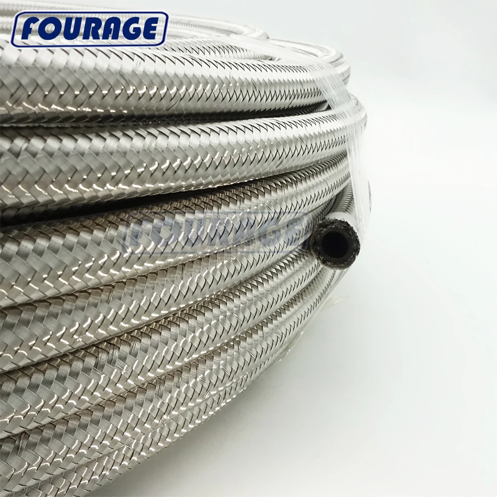 Stainless Steel Braided CPE NBR Fuel Line Hose for E85