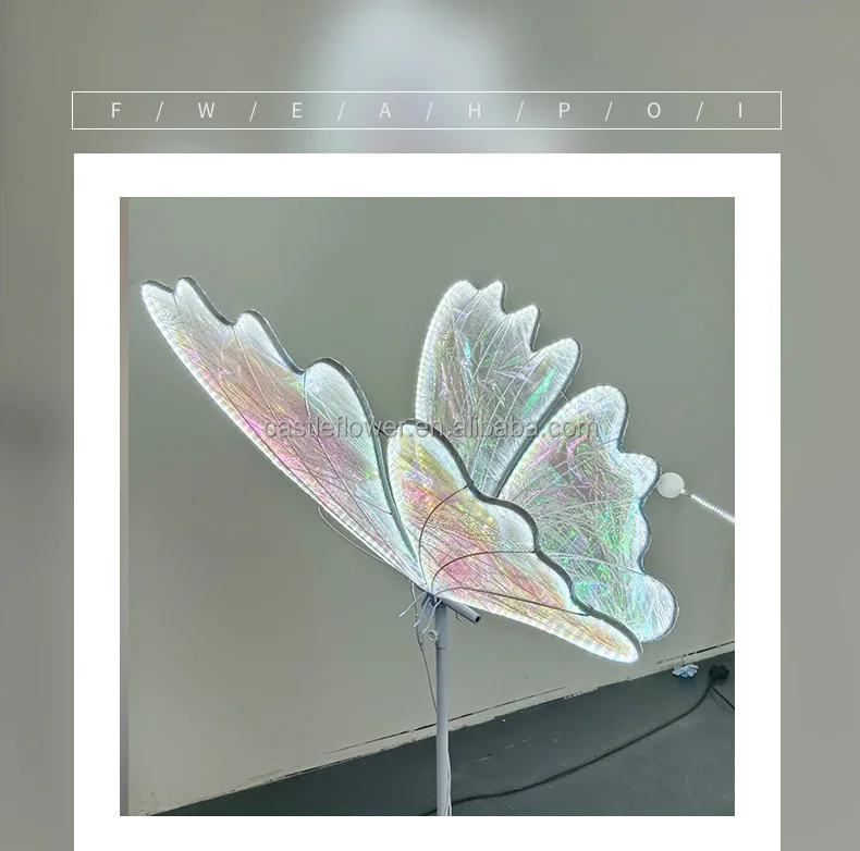 O-B001 Wedding Props Light up Butterfly Wings Road Lead Stage ...
