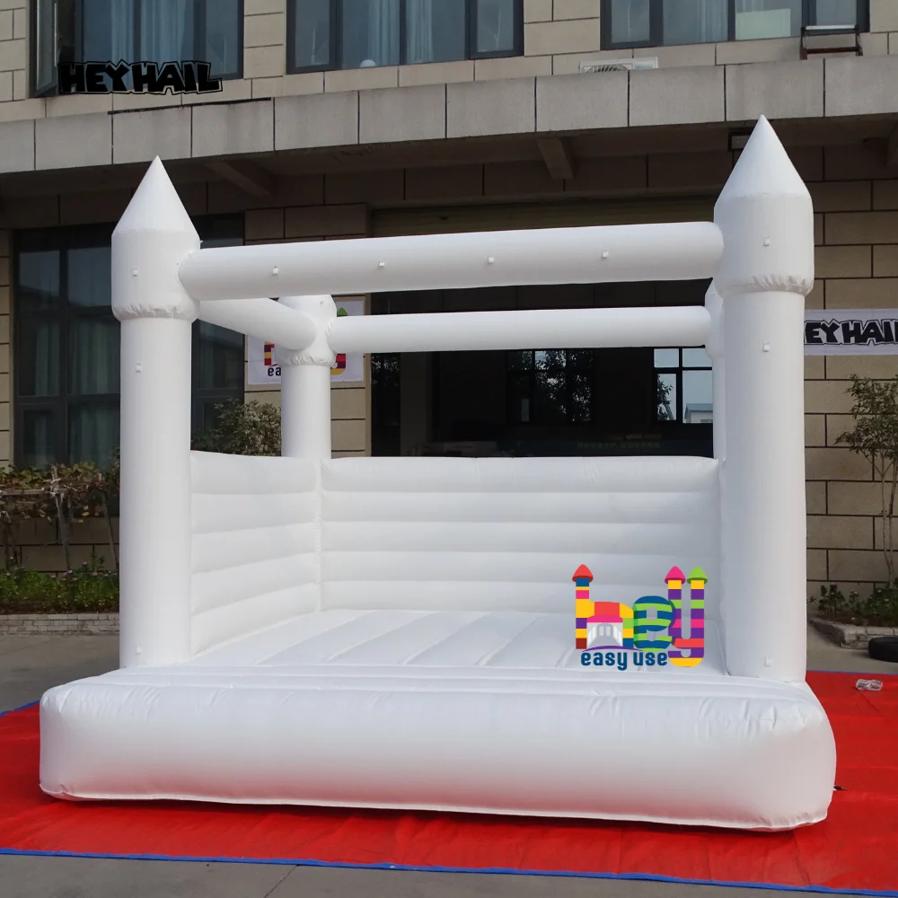 Heyhail 13x13ft White PVC Inflatable Commercial Jumper Bouncy Castle ...