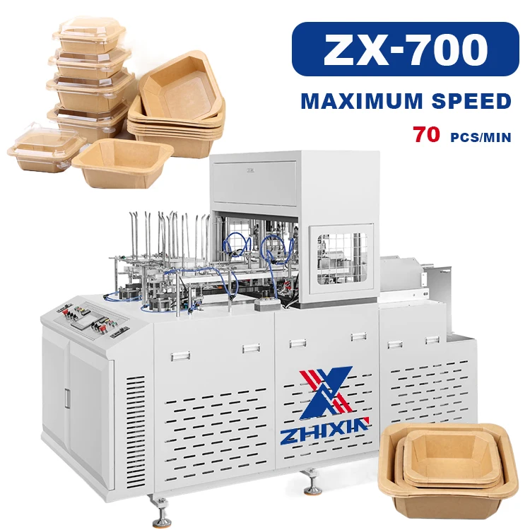 Automatic Disposable Pizza Craft Box Making Machines Takeaway Cake ...