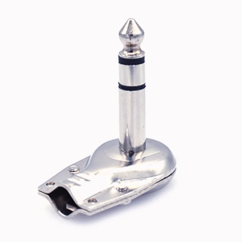 Nickeling 3pole 6.35mm Mono Jack 90 Degree Right Angle L Type Plug 6 ...