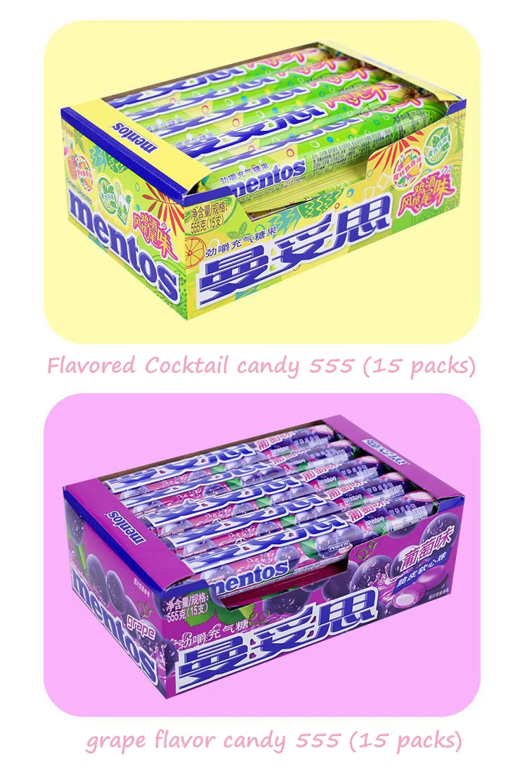 Mento Candy 37g Mint Chewy Candy Roll Halloween Holiday Party Fruit ...