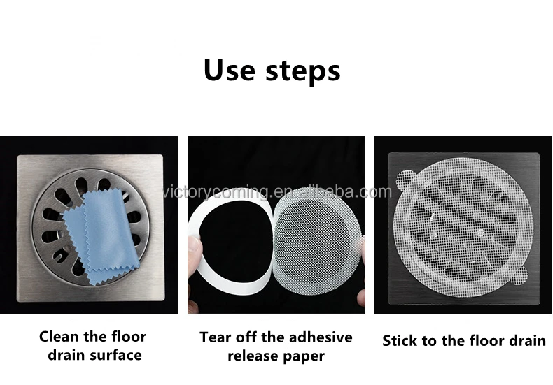 Bathroom Large Mesh Stickers - Disposable Drain Hair Catcher