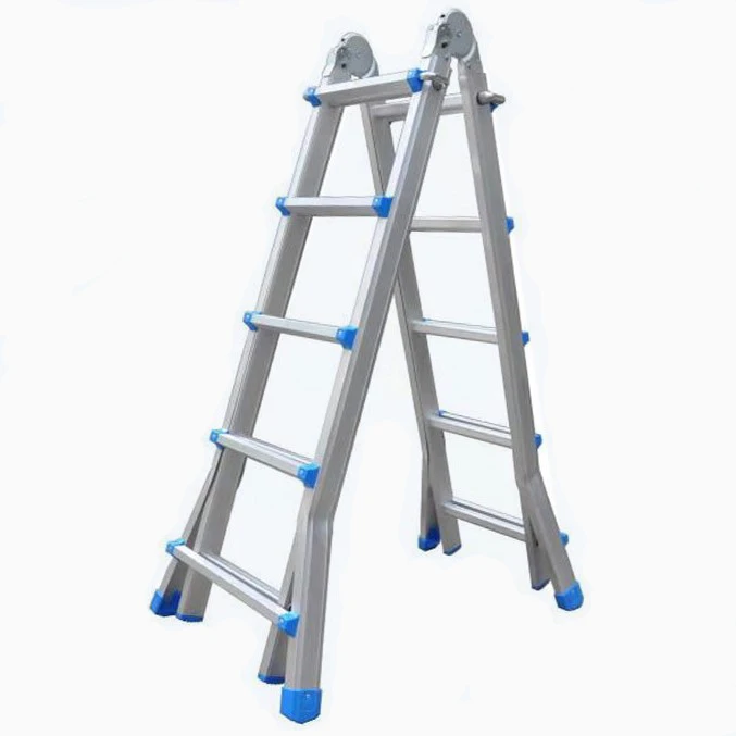4x3 Retractable Step Ladders - Versatile Aluminum Telescopic Ladders