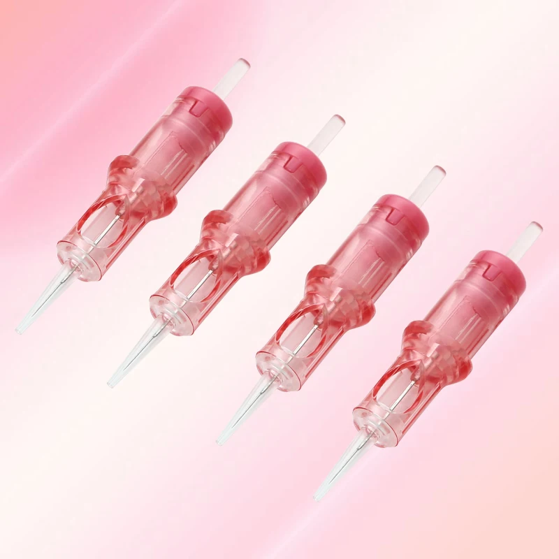 Hot-Selling Pink QUATAT VIPER PMU SMP Tattoo Needle Cartridges - 20pcs ...