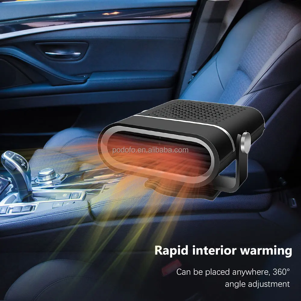 Podofo Car Heater 12v/24v Portable Car Heater Defroster For Vans Cars ...
