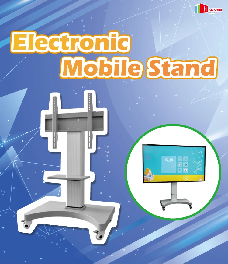 Mobile Tv Cart On Wheels Ifpd Interactive Flat Panel Display Tv Floor ...