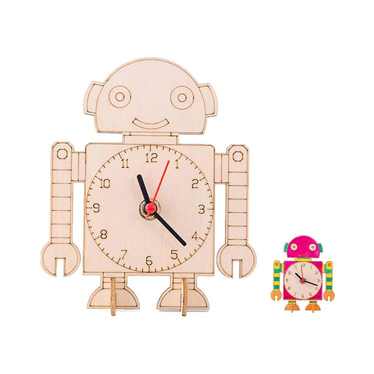 Custom Diy Desk Clock For Kids Silent Non Ticking Battery Operated ...