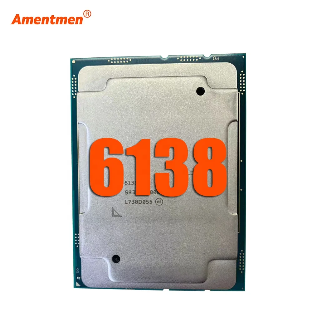For Xeon Gold 6138 Processor Server Cpu 20 Cores 40 Thread 27.5m 125w ...