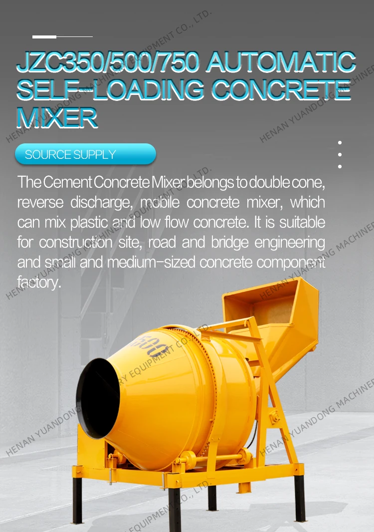 400L-1500L Diesel Engine Concrete Mixers for Efficient Building