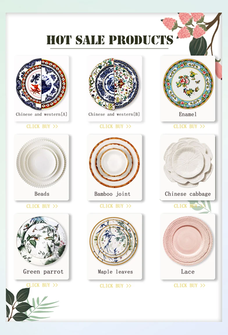 Ohere Ceramic Cabbage Shape Dinner Set - Bone China Porcelain