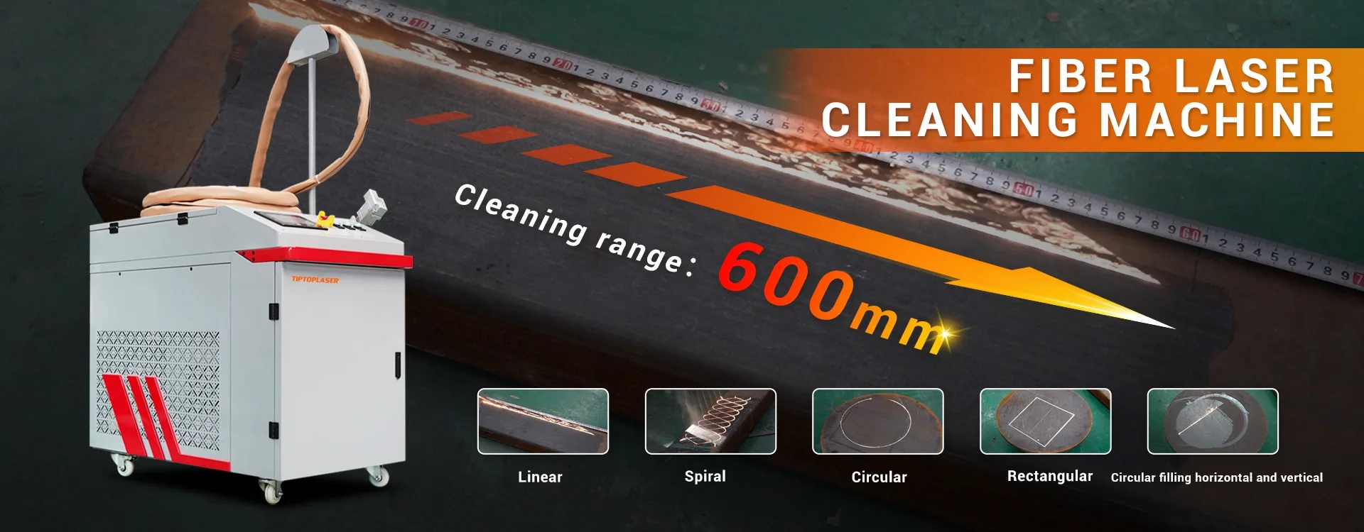 Factory Price Low Cost Fiber Laser Cleaning Gun Metal Rust Removal Used ...