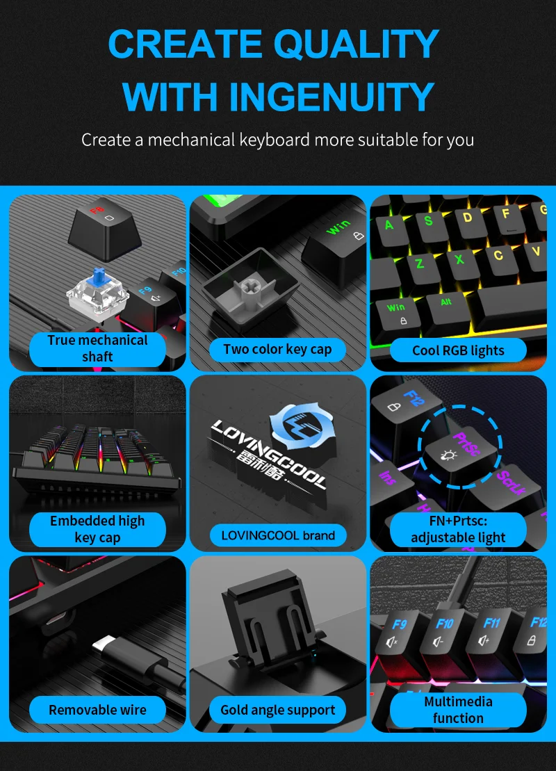 Allied Gaming Keyboard - Mechanical Punching Keyboard