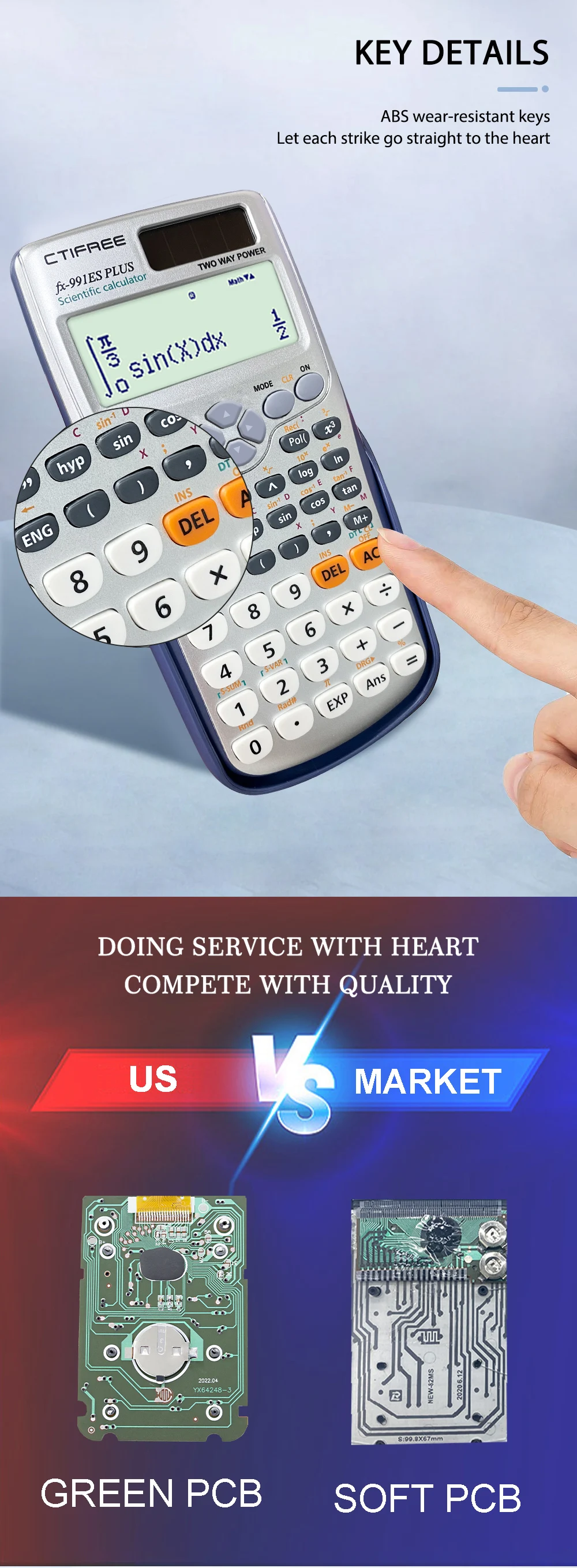 240 Function Chinese Scientific Calculator Promotion Simple Calculate ...