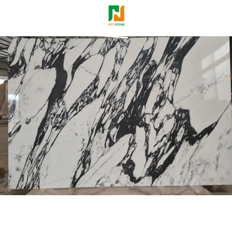 Glazed Marble Look Slab Tile Floor Tiles Marble Dining Table Kitchen ...