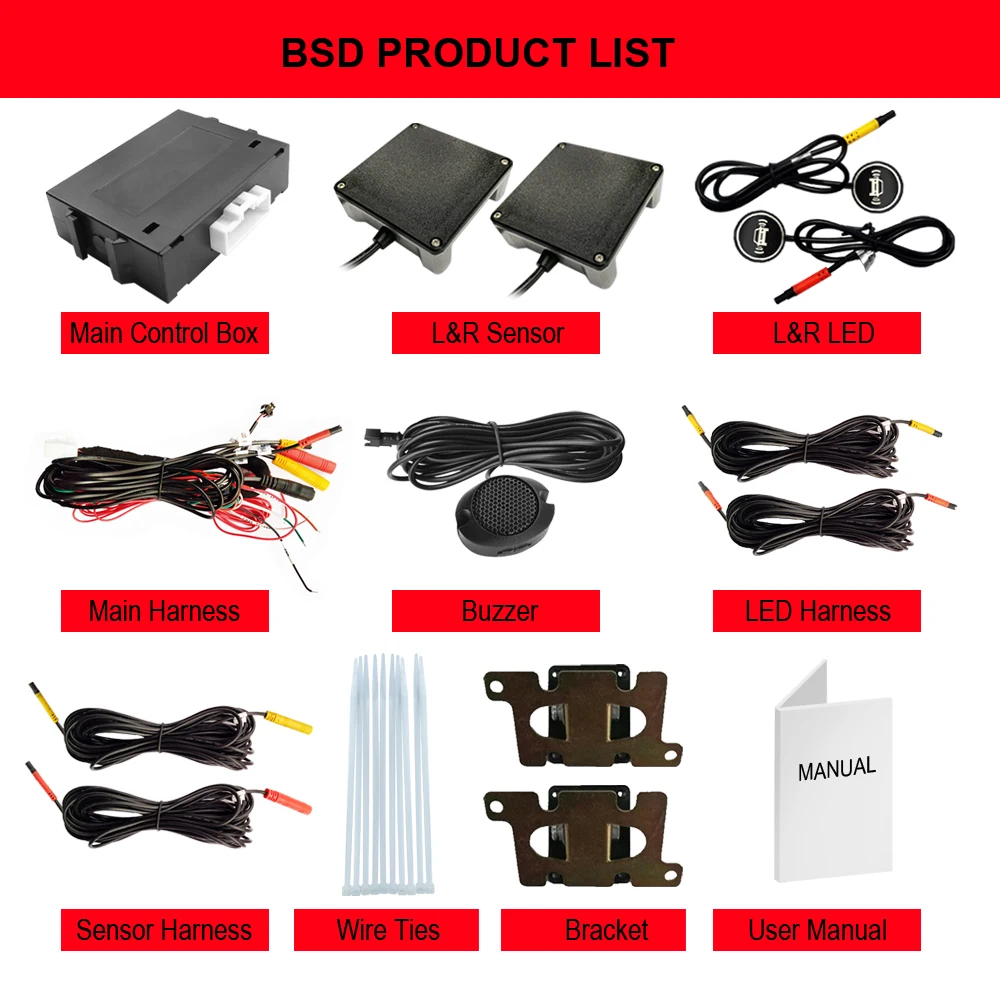 Cisbo C91 77GHz BSD Radar Detector Car Blind Spot Detection System with ...