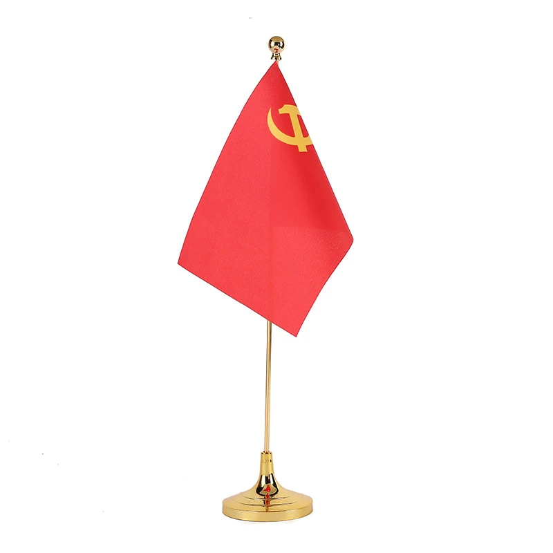 Custom Y-Type Office Desk Flag - Solid Flag Pole Decorative