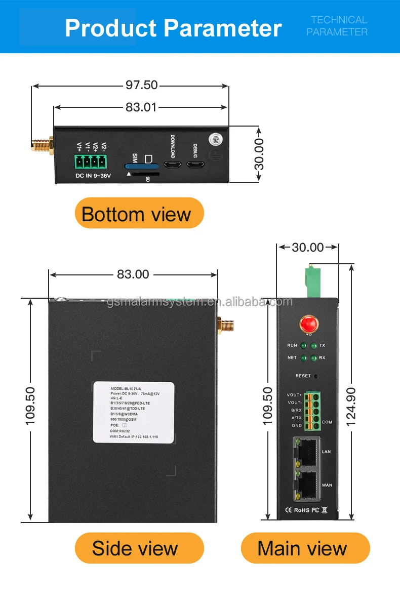 Plc Modbus To Mqtt Opc Ua Gateway Bl102 Connect Mitsubishi Fx5u To Opc Ua - Buy Industrial Iot ...