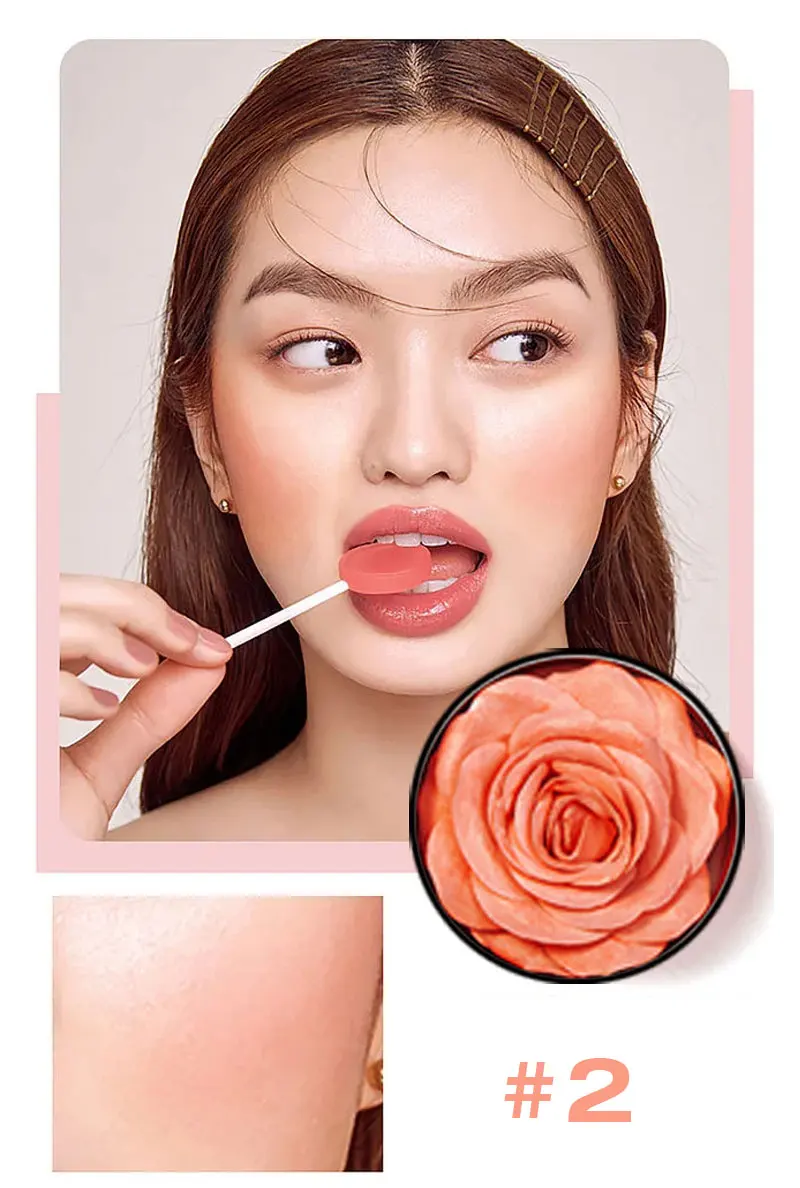 New Design Wholesale Blush 4 Colors 3d Rose Blusher Long-lasting Oil ...