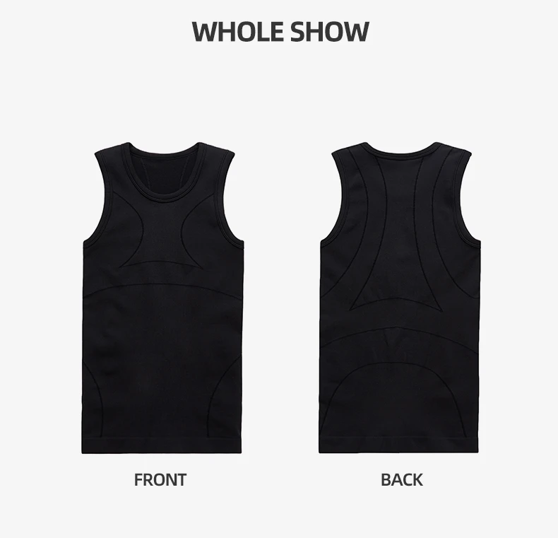 Men's Shapewear Bamboo Carbon Far Infrared Anti-UV Men's Vest Sweat ...
