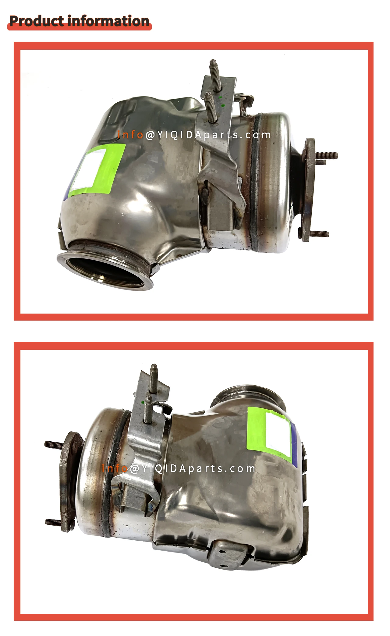 YIQIDA Catalytic Converter for Volvo XC90 XC60 S90 V90