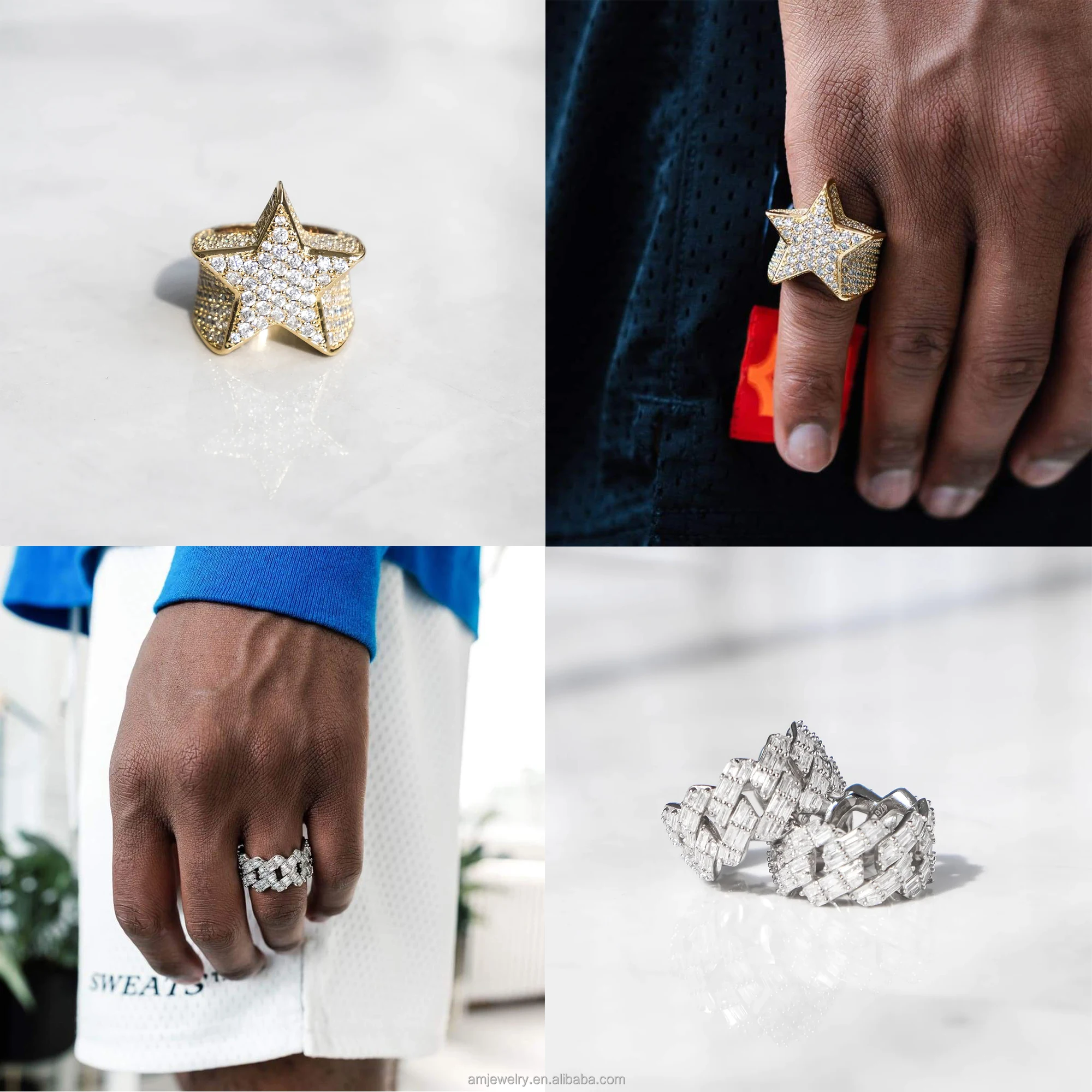 Custom Luxury Jewelry Hip Hop 10k 14k 18k 24k Real Gold Solid Miami ...