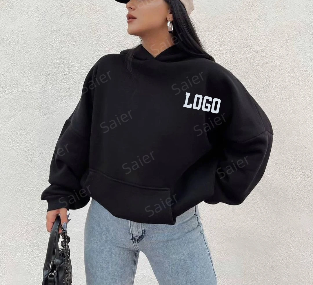 Custom Women's Big Letters Hoodies - Sustainable & Stylish