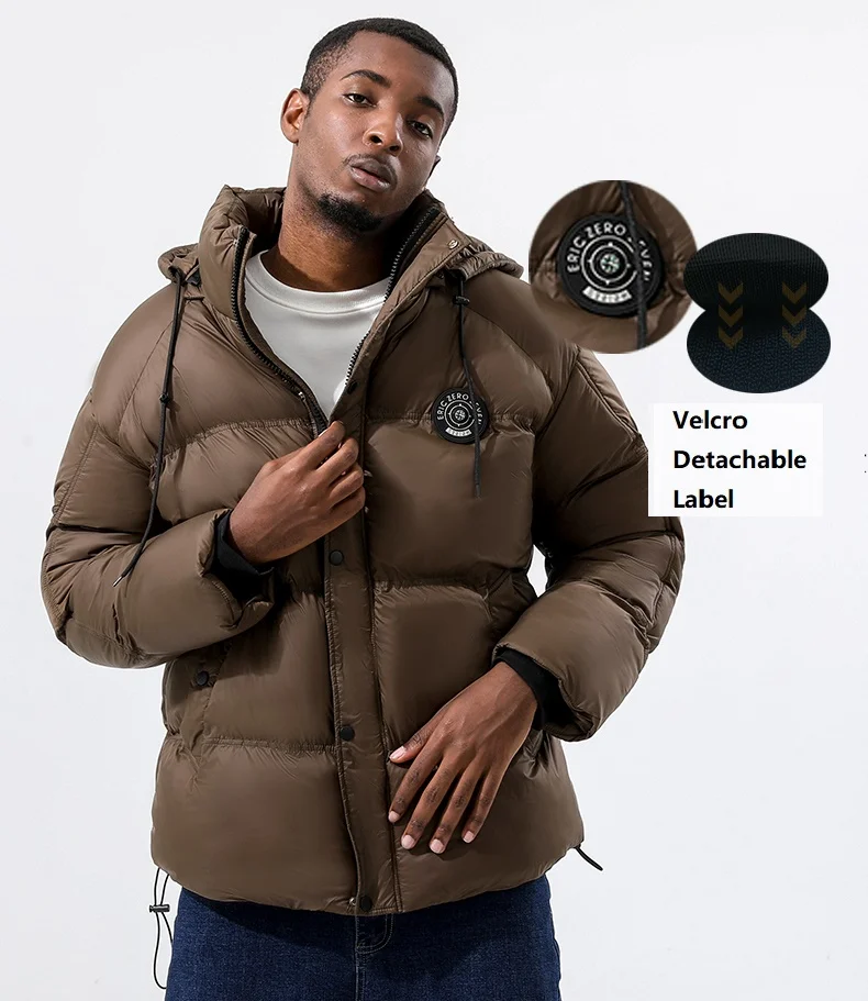 Men's Puffer Waterproof Jacket - Quilted Designer Coat
