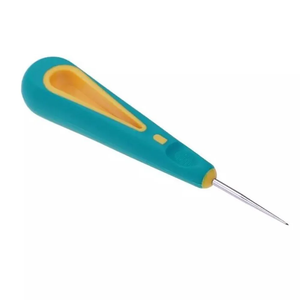 3 Styles Pointed Awls Hook Punch Hole Sewing Tool Rubber Handle DIY ...