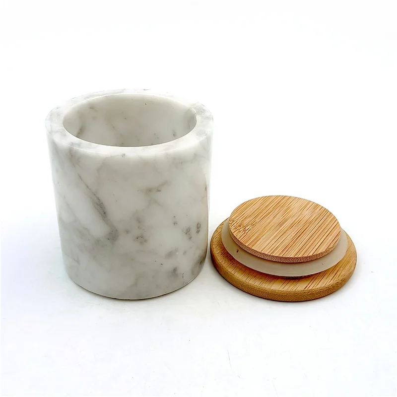 Nanwei Stone Custom Empty Wax Marble Holder Container Candle Jar With ...