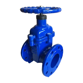 Resilient Seated Gate Valve Flanged Pn16 Knife Gate Valve Hand Wheel ...