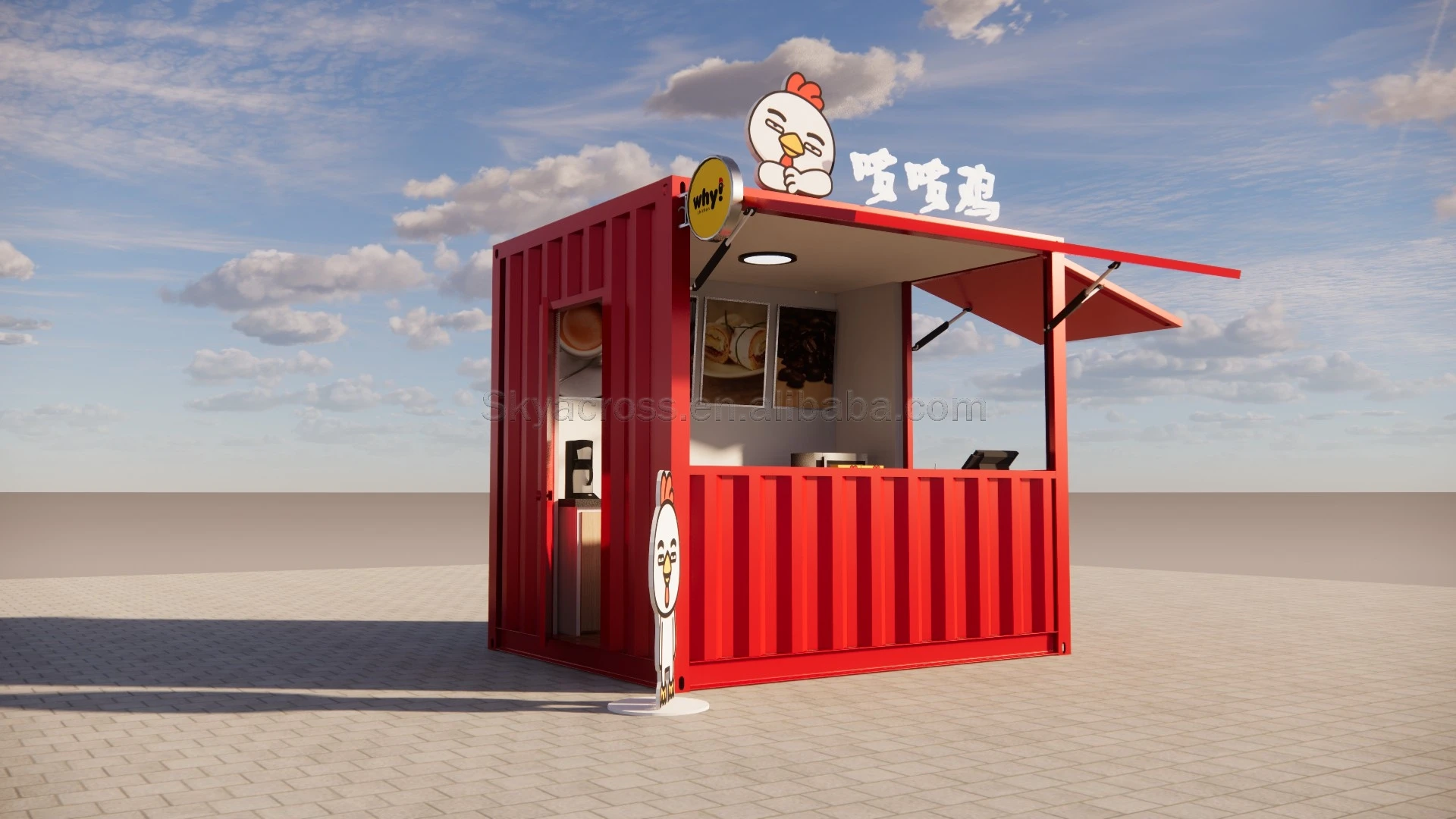 10FT Mini Pop-up Shop Container - Ideal for Coffee & Fast-food