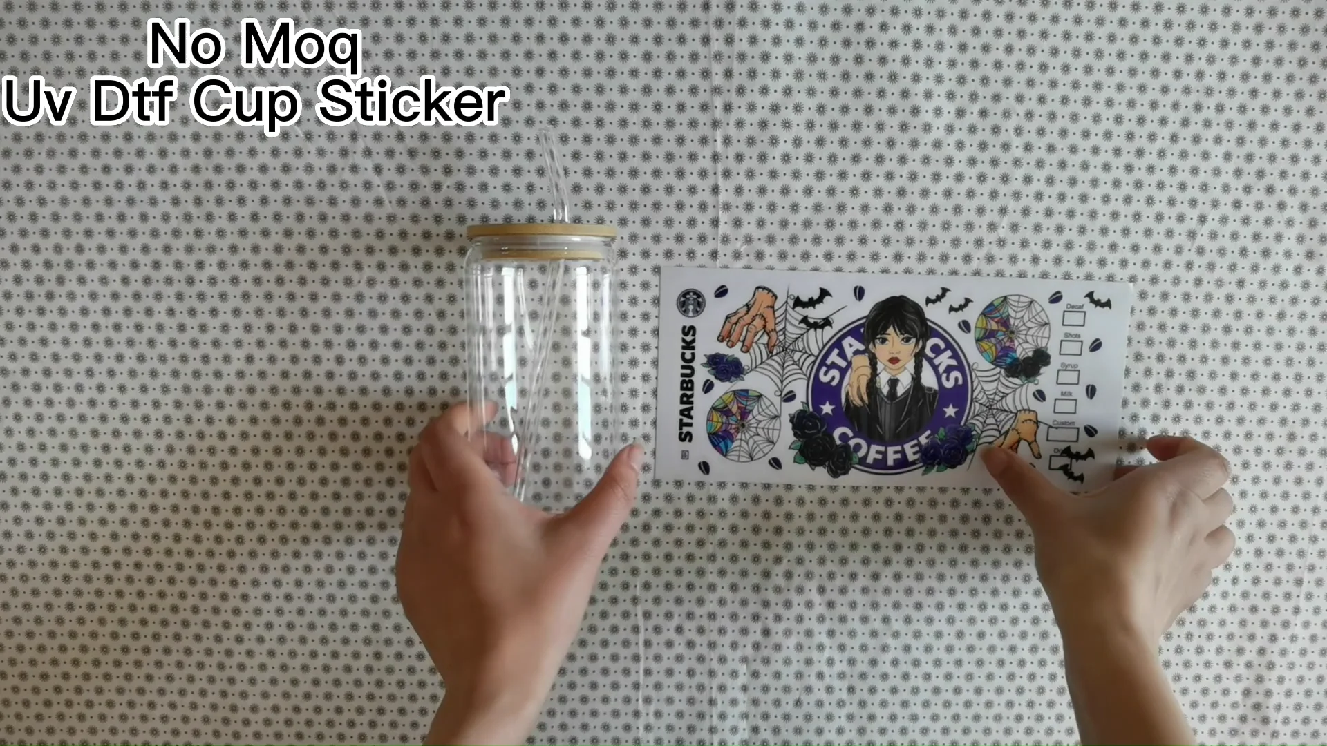 Custom Logo Full Color Uv Dtf Sticker Warp Transfer For Cup Libbey Beer ...
