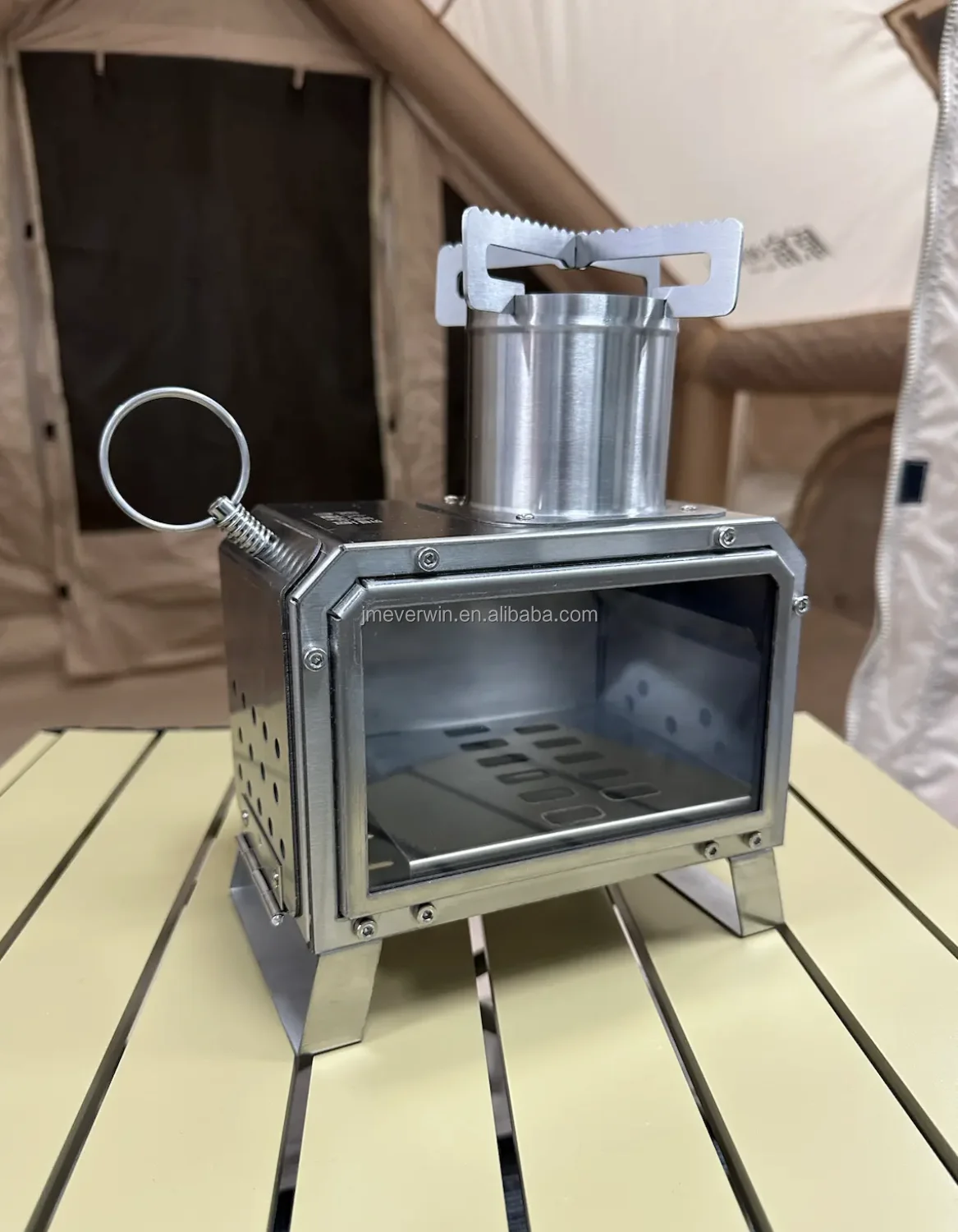 Detachable Rectangle Stainless Steel Outdoor Bonfire Stove Camping Fire ...