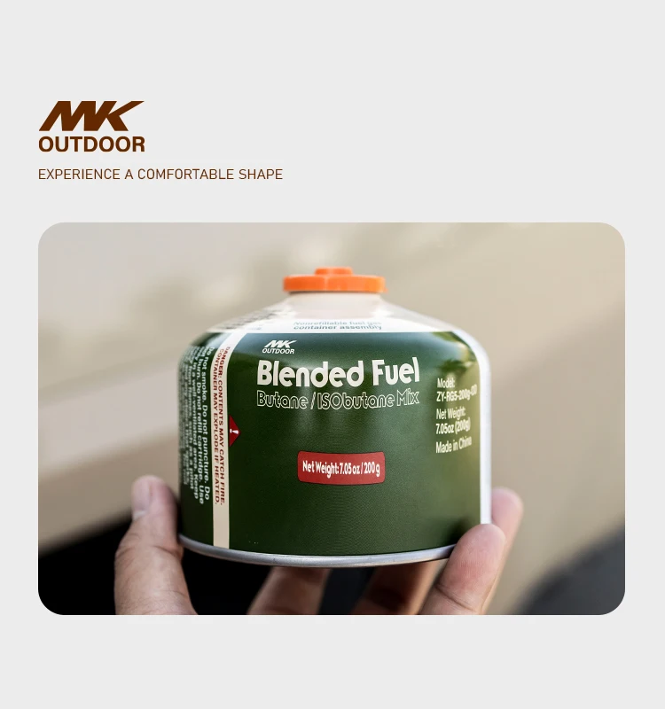 MK Camping Gas Fuel Canister - Propane Isobutane for Outdoor Cooking ...