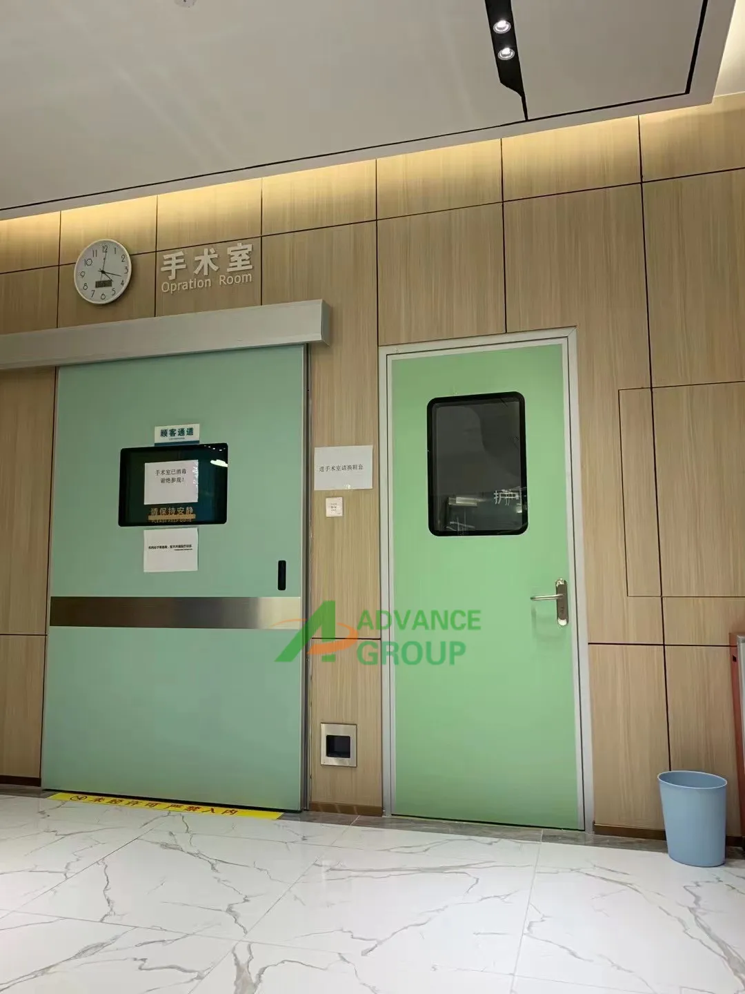 Advance Modular Clean Room Door Steel Swing Acting Hygiene Clean Room ...