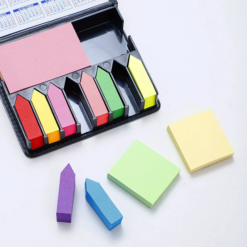 Customized Promotion Sticky Notes 200pcs Sticky Memo Pad Colorful ...