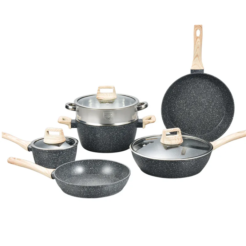 Agent Private 12-piece Nonstick Granite Induction Cookware Set Pots And ...