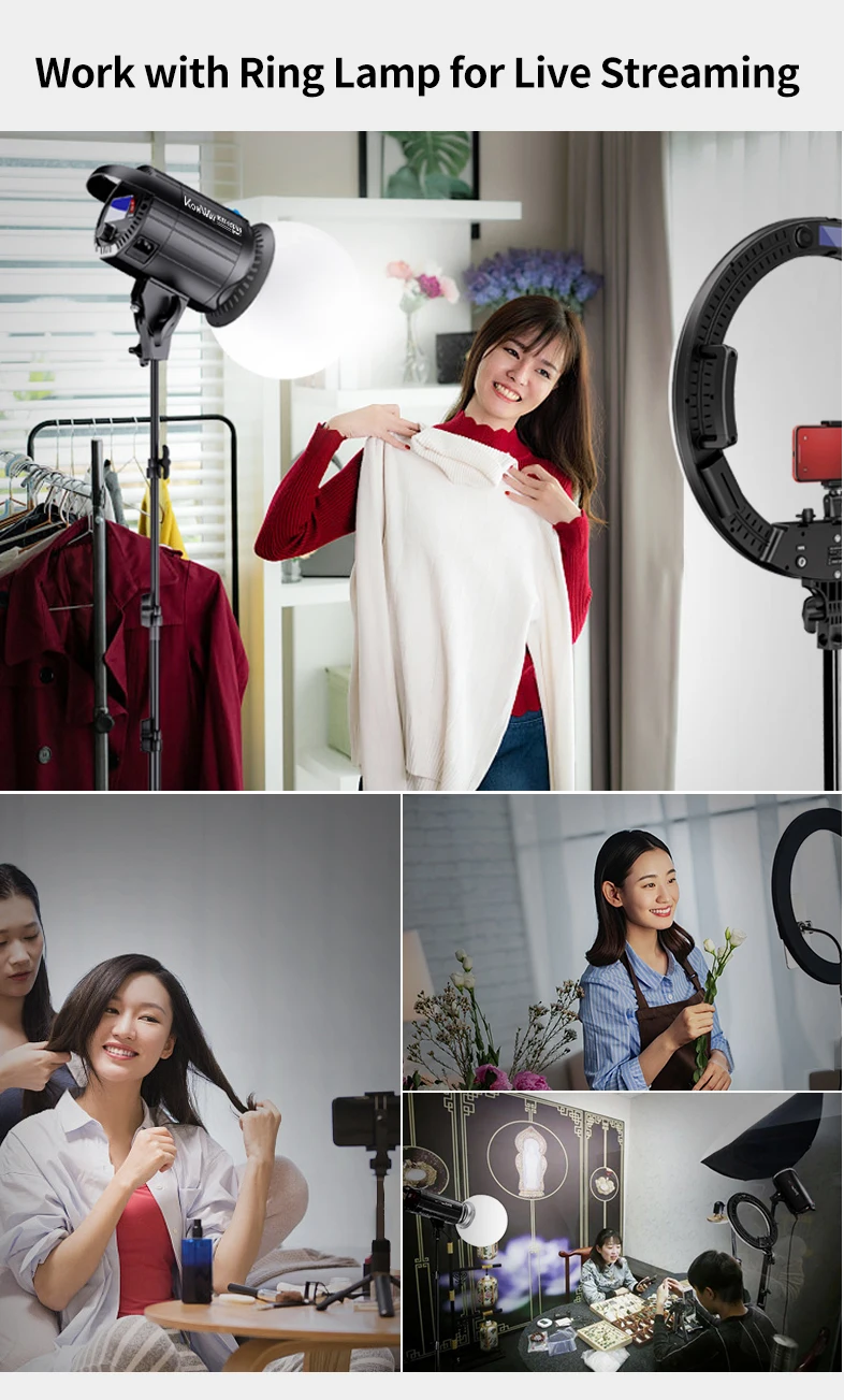 Tolifo 120W 200W Daylight Bicolor Dimming Remote COB LED Lights for ...