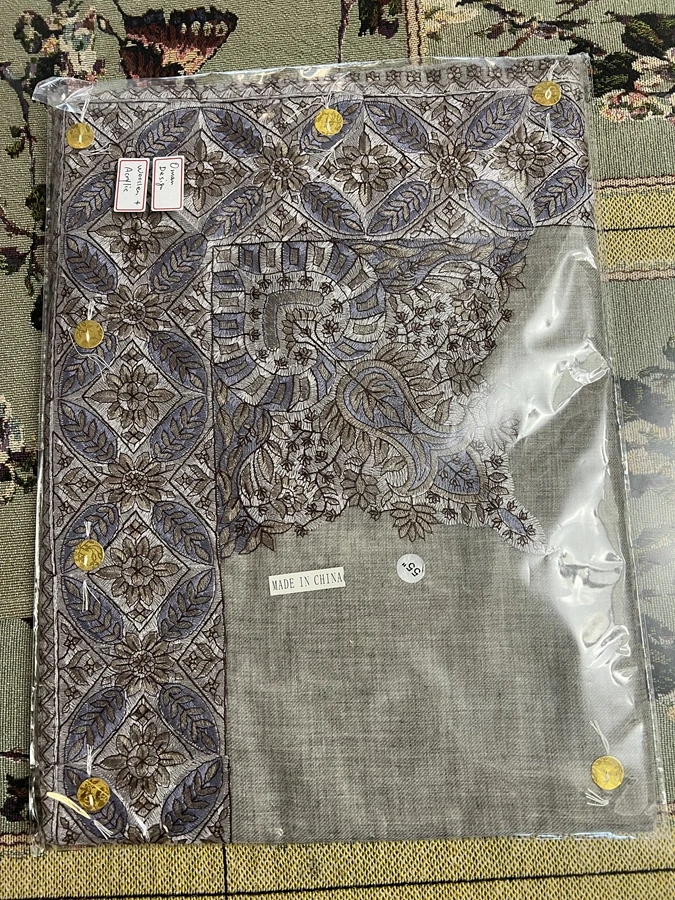 Arab Muslim Embroidered Turban - Yemen Saudi Oman Shawl