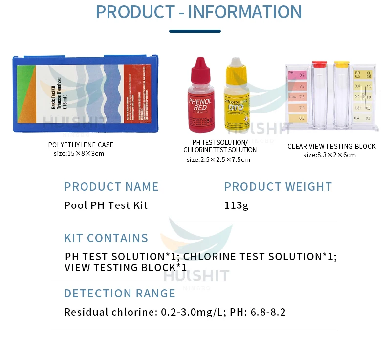 Pool Water Testing Kit High Quality Swimming New Product Basic test Kit ...