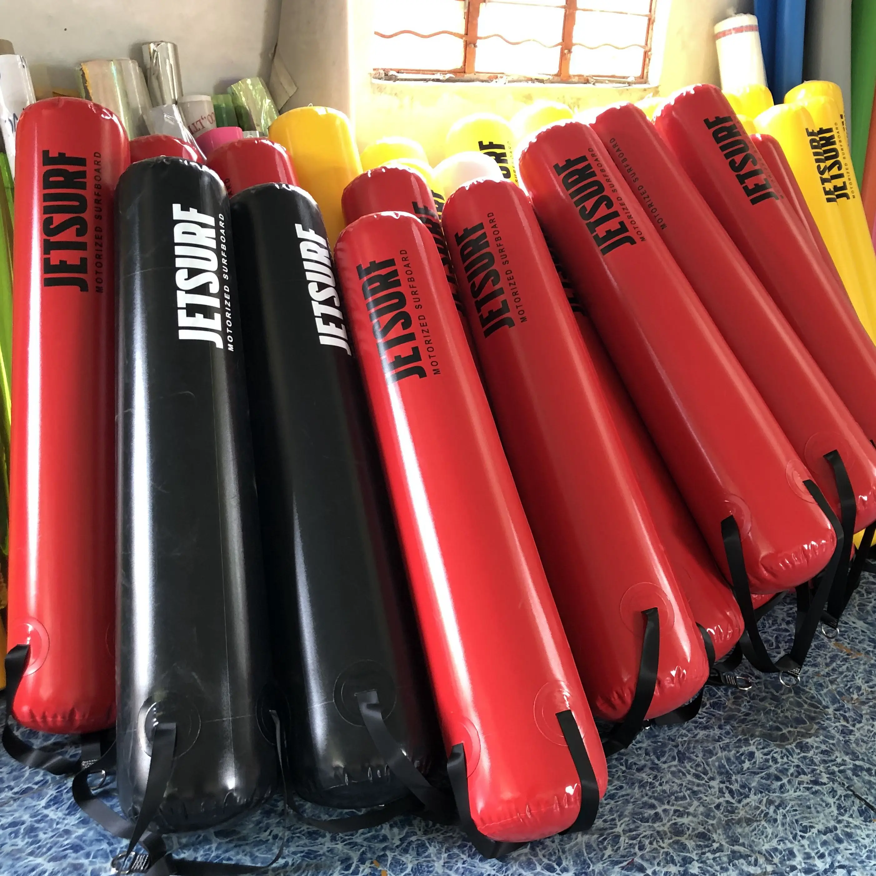 Pvc Inflatable Long Tube Safety Swim Tow Floating Swim Buoys For Open ...