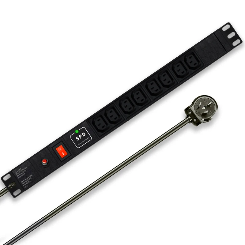 19 Inch 1u Pdu 250v 16a 10 Ways C13 Rack Mount Pdu Power Distributor ...