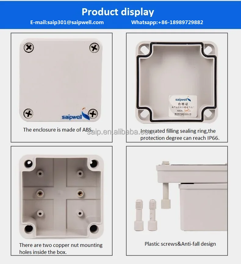 SAIPWELL IP66 Waterproof Enclosure Custom Enclosure Small Plastic ...