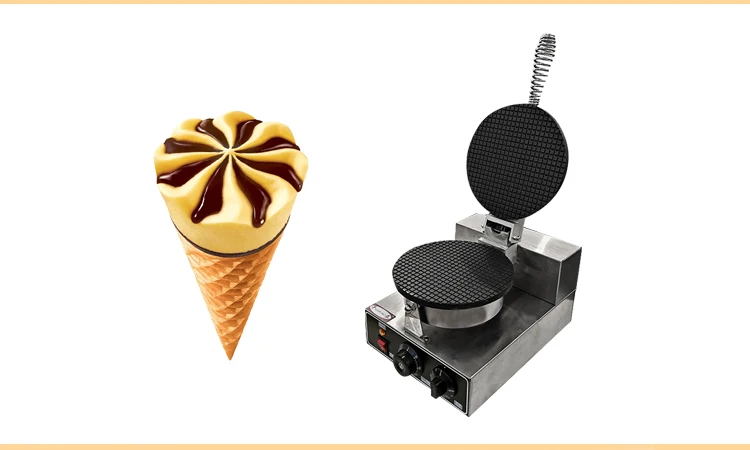Efficient Ice Cream Waffle Maker - High Productivity & Quality